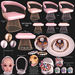 Second Life Marketplace - [Black Bantam] Joli Decor Stool Gold Pink